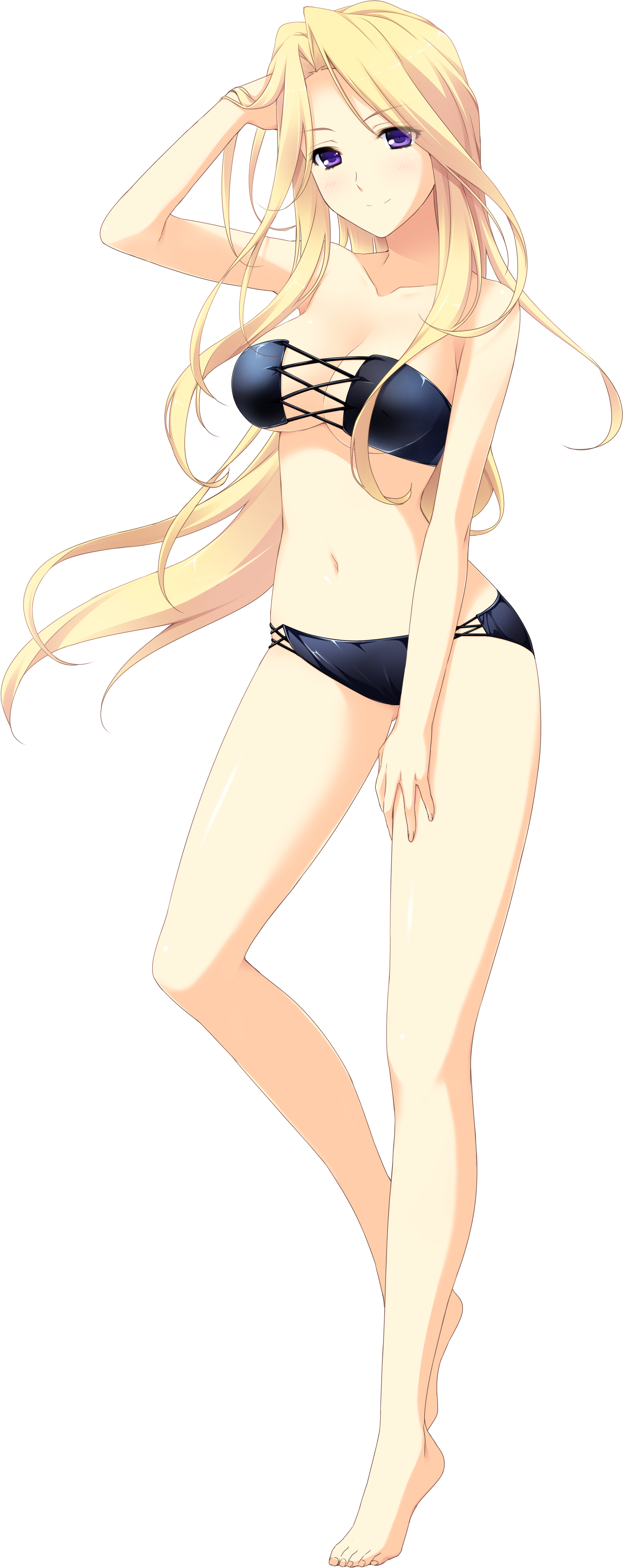 pulltop latte marui koisuru natsu no last resort kariu nagisa bikini cleavage swimsuits ...